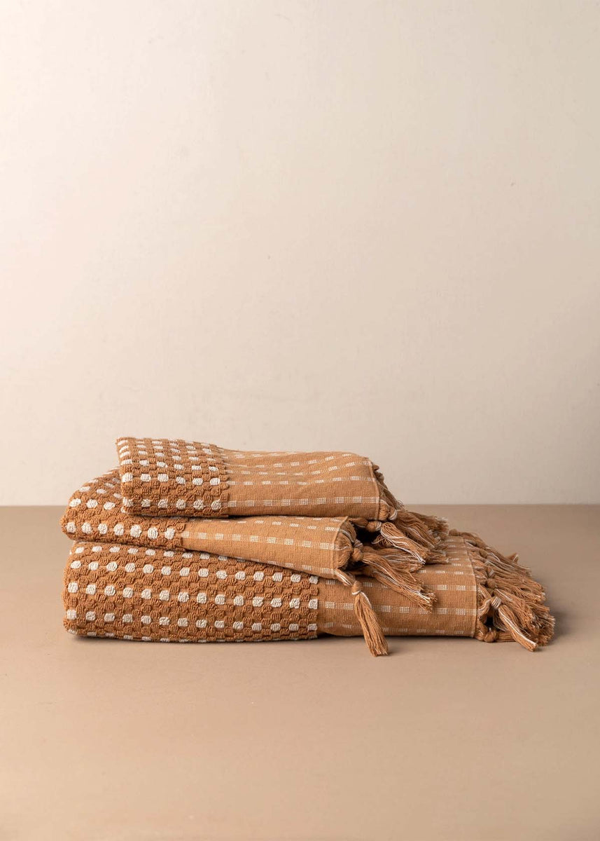 Saardé Chickpea Bath Collection, Terracotta/Stone – Minzuu
