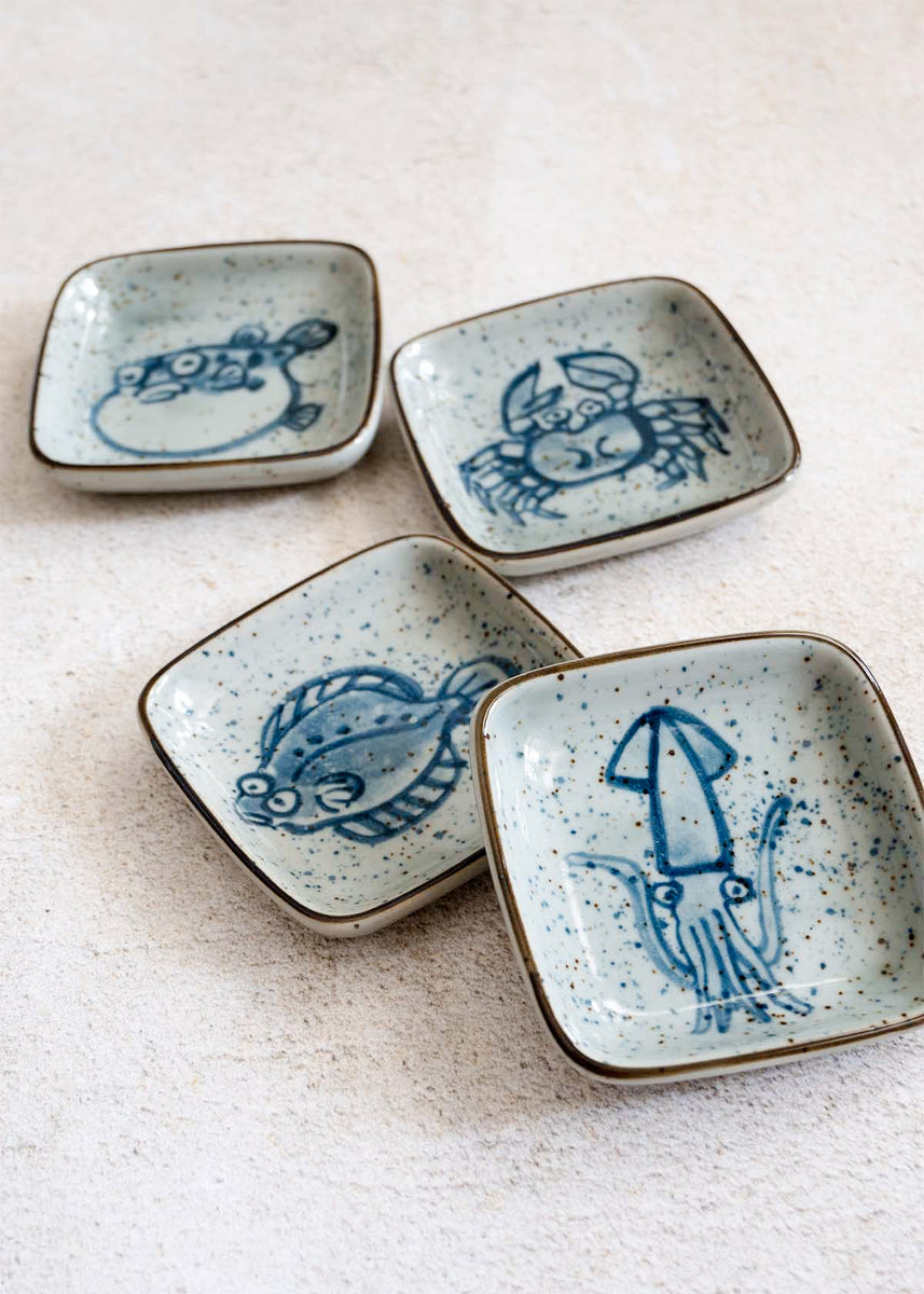 Sumi-Sea Quartet Dish Set – Minzuu